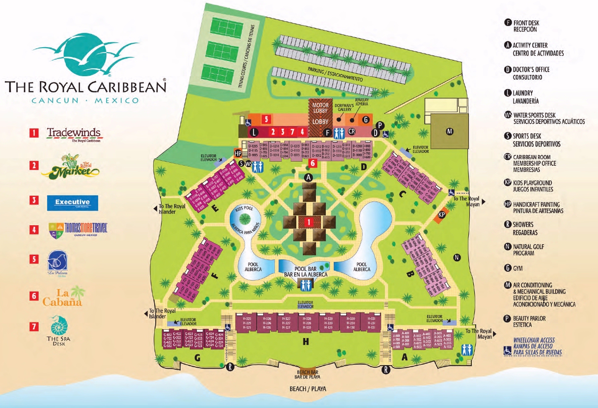 The Royal Cancun Hotel Map Royal Caribbean To Open New Royal Beach