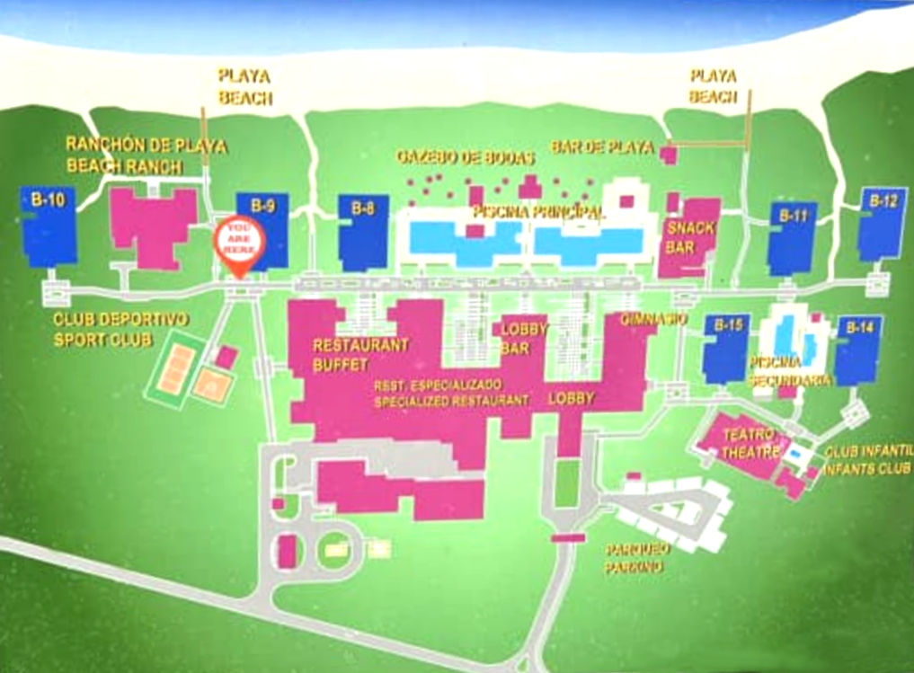 The One Gallery Hotel map - Travel resort maps