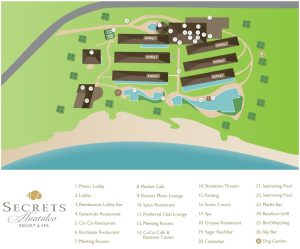 Secrets Huatulco Resort & Spa map - Travel resort maps