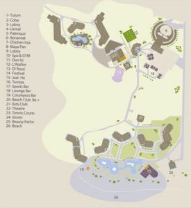 The Grand Mayan at Vidanta Riviera Maya map - Travel resort maps