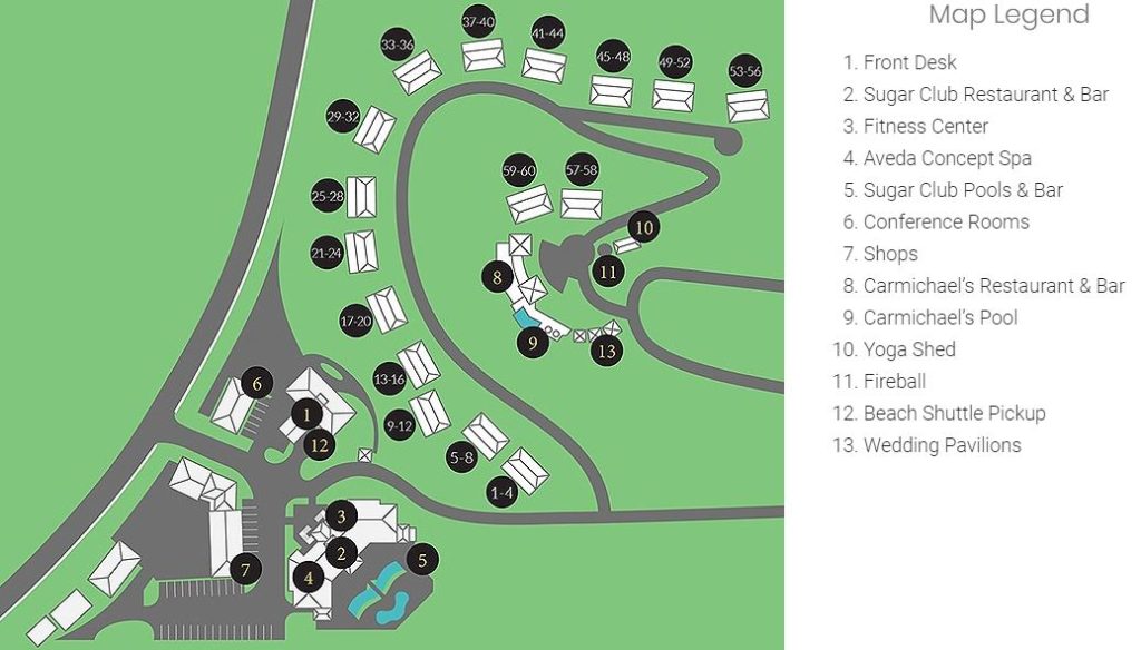 Sugar Ridge map - Travel resort maps