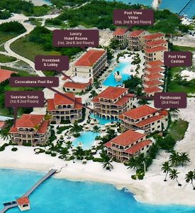 Coco Beach Resort map - Travel resort maps