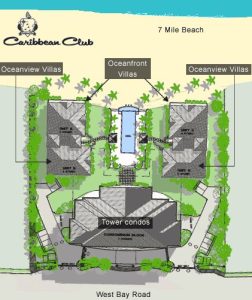 Caribbean Club map - Travel resort maps