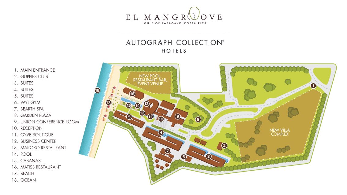 El Mangroove, Autograph Collection map - Travel resort maps