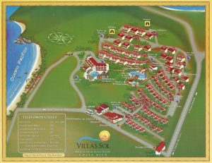 Villas Sol Beach Resort map - Travel resort maps