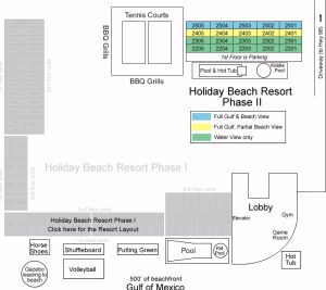 Holiday Beach Resort map - Travel resort maps