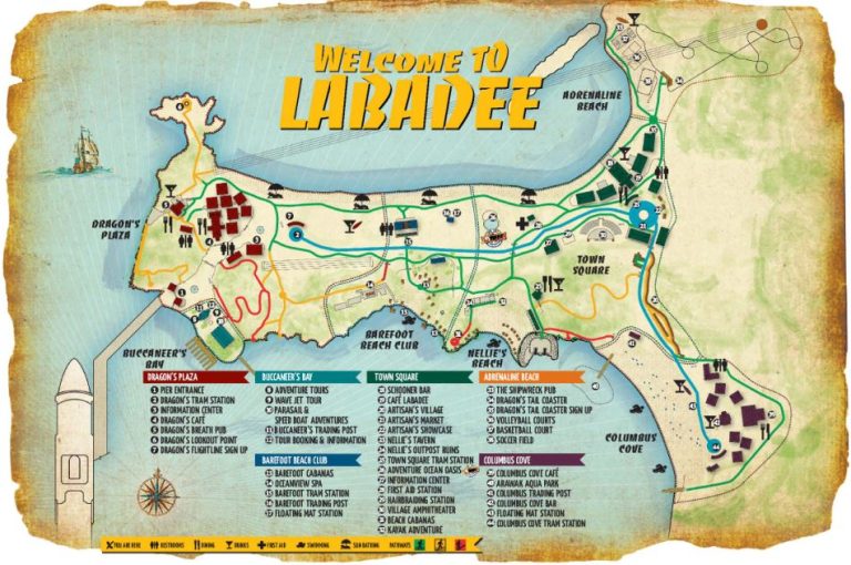 Labadee Cruise Port Terminal map - Travel resort maps